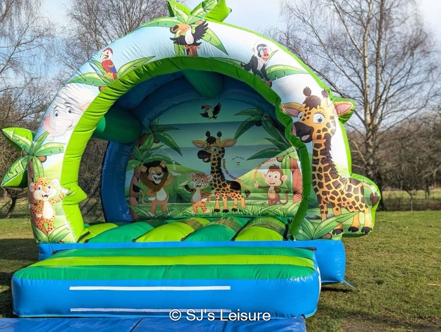 Curved Sensory Jungle Bouncy Castle - Inflatable & Fun Product Hire in ...