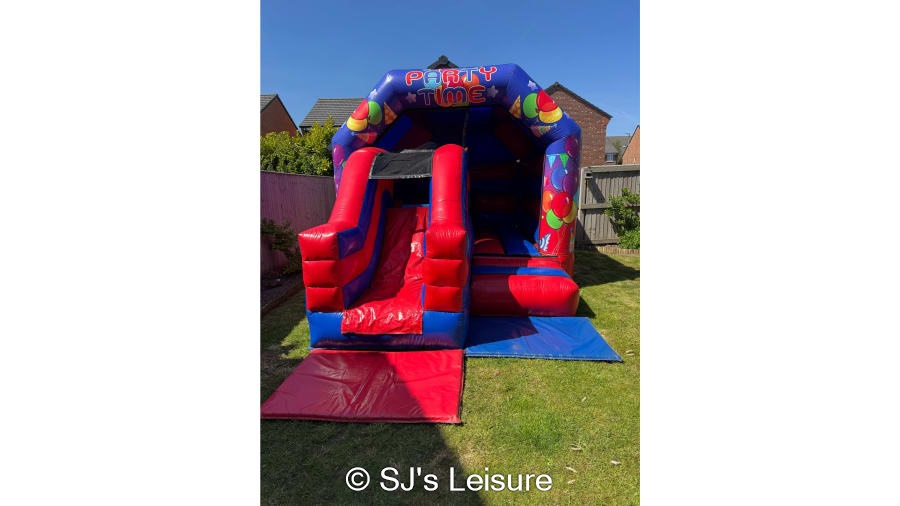 Partytime Red & Blue Disco Front Slide Combo - Inflatable & Fun Product ...