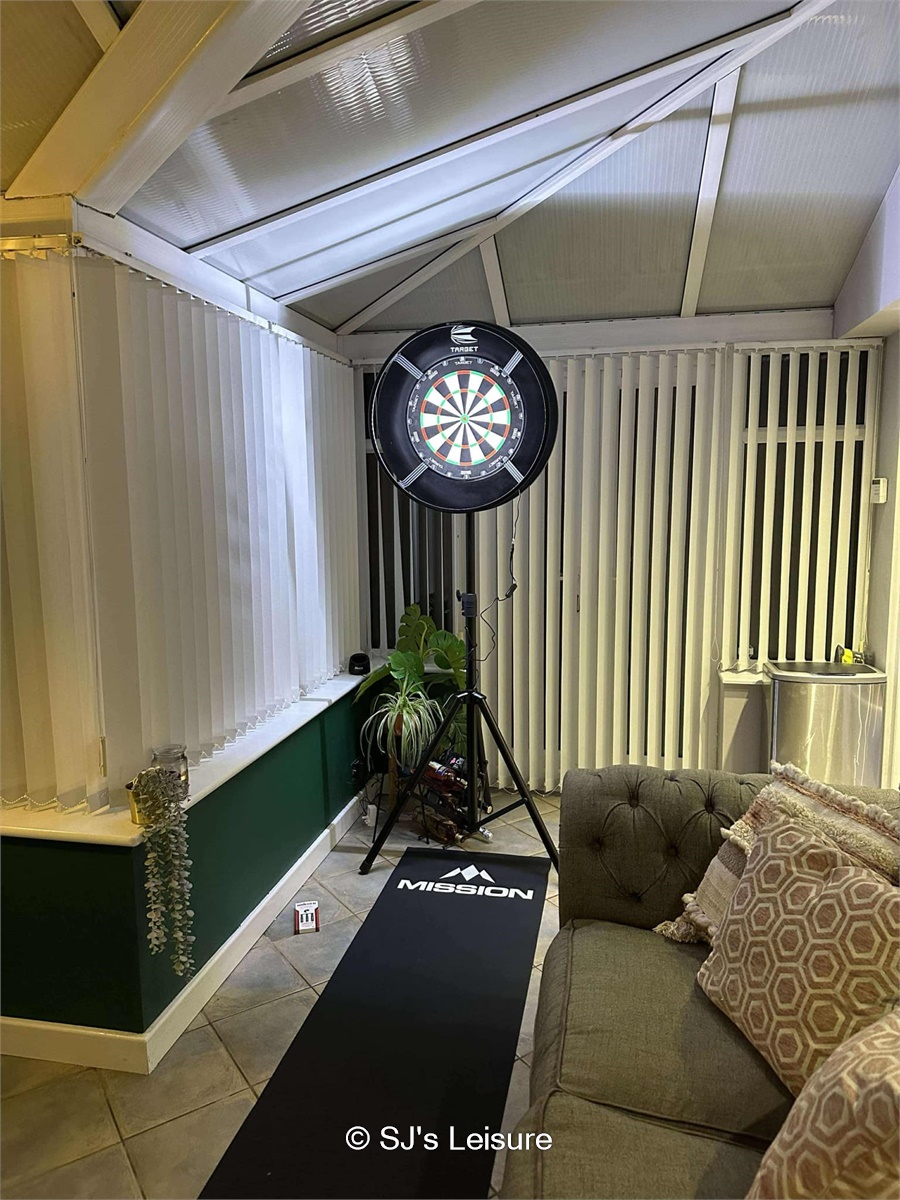 Portable Darts Set Up With Surround, Light and Mat - Inflatable & Fun ...