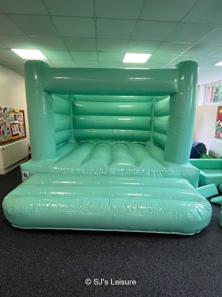 Indoor Sage Green Bouncy Castle - Inflatable & Fun Product Hire in ...