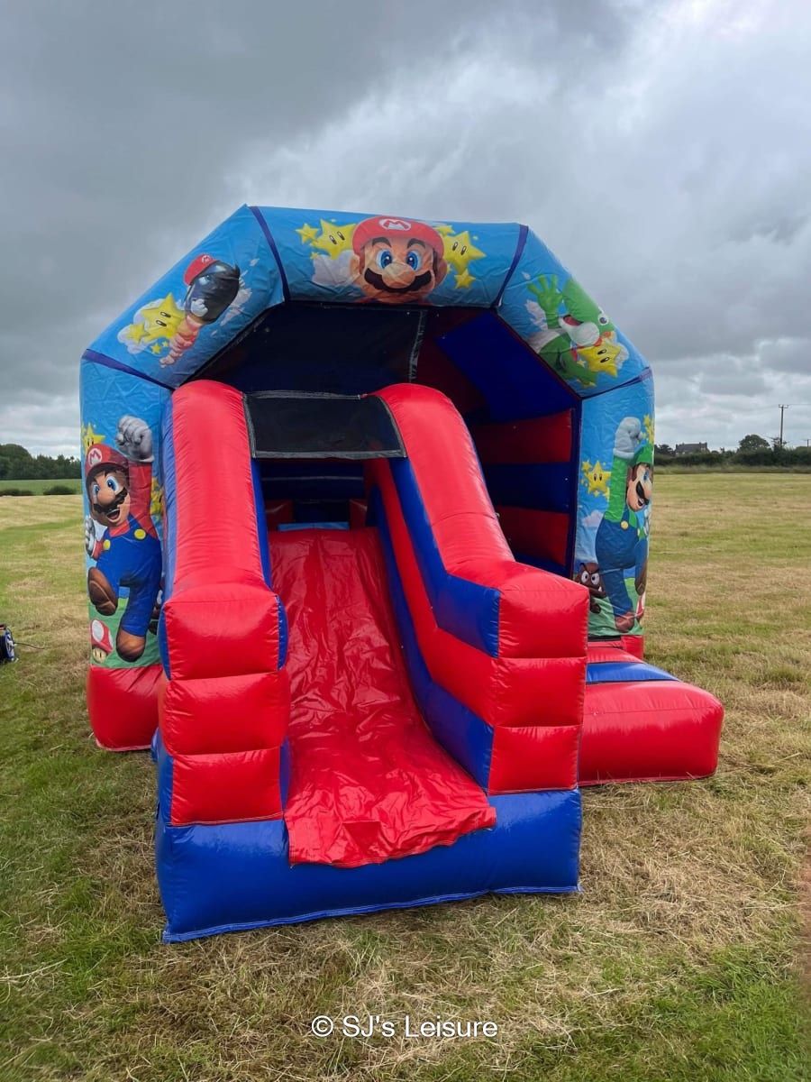 Super Mario Bouncy Castle Front Slide Combo - Inflatable & Fun Product ...