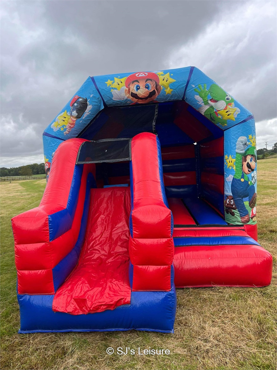 Super Mario Bouncy Castle Front Slide Combo - Inflatable & Fun Product ...